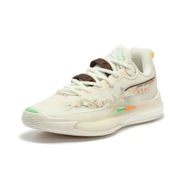 361 DEGREES Silk" Athletic Sneakers - Beige/yellow