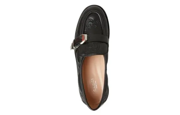 Gucci Gg Matelassé Slip-on Loafers With Block Heel