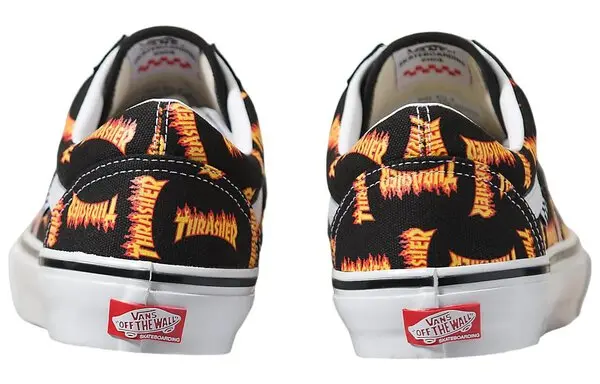 VANS Thrasher X Skate Old Skool Allover Flame Logo Sneakers