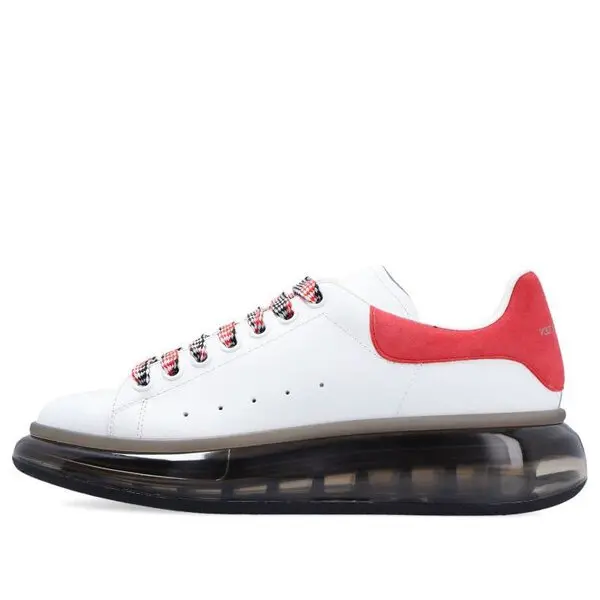 Alexander McQueen Oversized Transparent Sneakers - White/red