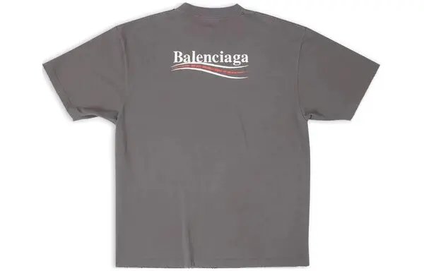 Balenciaga Political Campaign T-shirt Large Fit - Grey