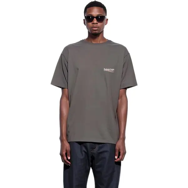 Balenciaga Political Campaign T-shirt Large Fit - Grey