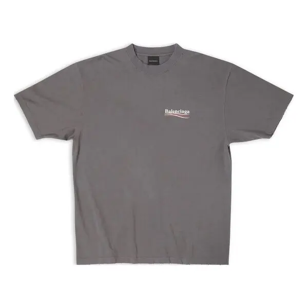 Balenciaga Political Campaign T-shirt Large Fit - Grey