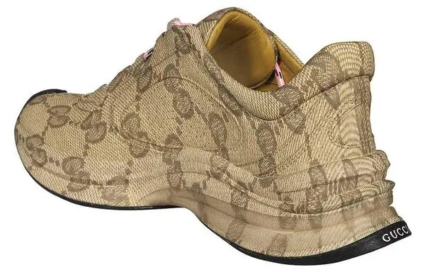 Gucci Run Monogram Sneakers - Beige