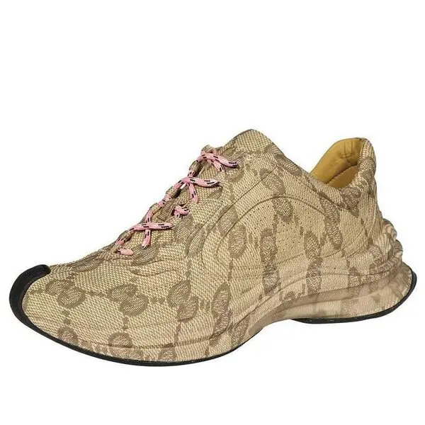 Gucci Run Monogram Sneakers - Beige
