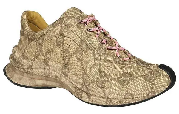 Gucci Run Monogram Sneakers - Beige