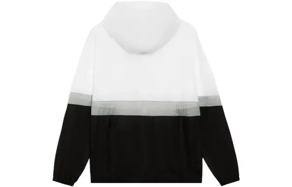 LI-NING Color Block Woven Windbreaker - White/black/grey