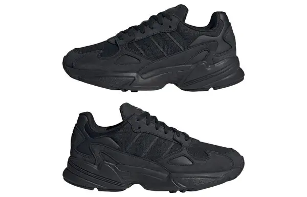 Adidas Falcon Lace-up Athletic Sneakers - Black