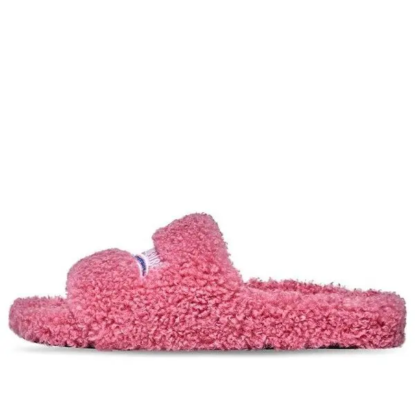 Balenciaga Furry Slides - Pink