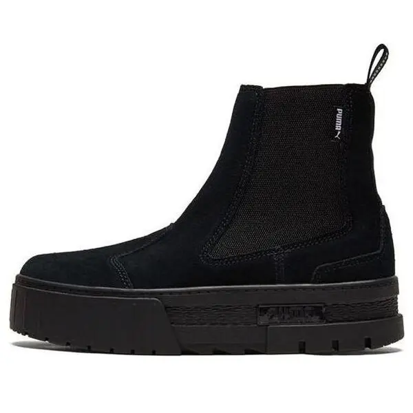 PUMA Mayze Chelsea Suede Boots - Black