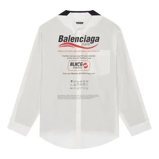 Balenciaga Dry Cleaning Shirt - White