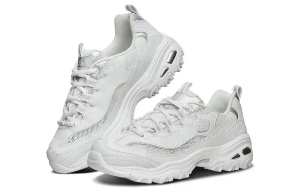 Sketchers D'lites 1.0 Gs Athletic Sneakers - White