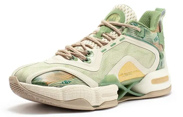 361 DEGREES Ag2 Aaron Gordon 'three Pools Mirroring The Moon' Sneakers - Green/beige