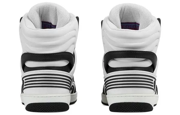 Gucci Basket High Top Sneakers - Black/white