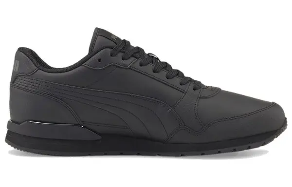 PUMA St Runner V3 Leather Sneakers - Black/black