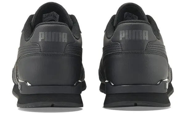 PUMA St Runner V3 Leather Sneakers - Black/black