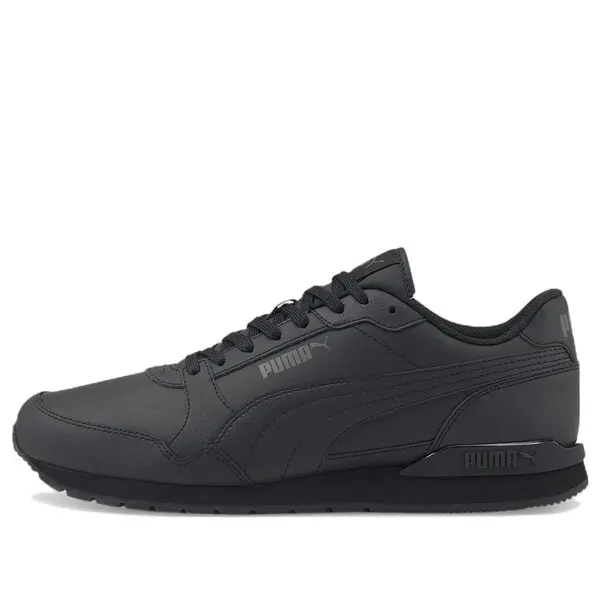 PUMA St Runner V3 Leather Sneakers - Black/black