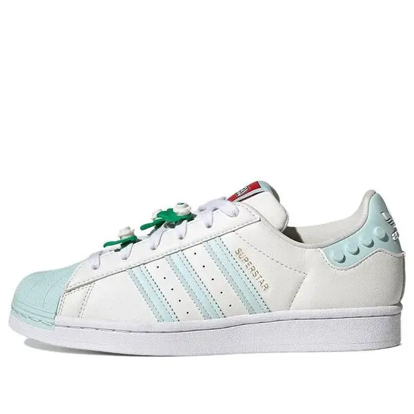 Adidas Lego X Superstar Low Top Sneakers - White/blue