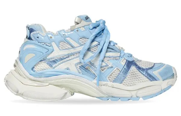 Balenciaga Runner Sneakers - White/blue/black