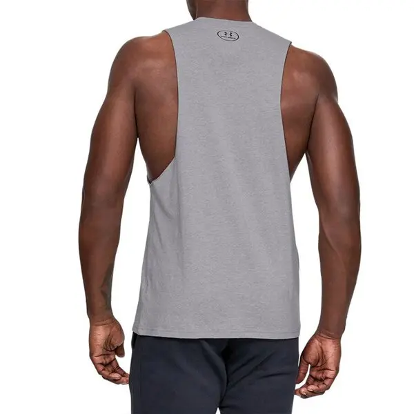 Under Armour Sportstyle Left Chest Cut-off Tank Top - Grey
