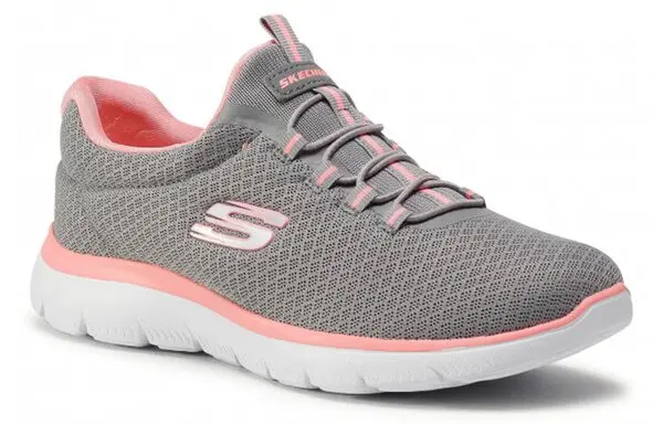 Sketchers Summits Athletic Sneakers - Grey/pink