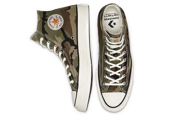 CONVERSE X Carhartt Wip Chuck 70 High Top Sneakers - Green/brown