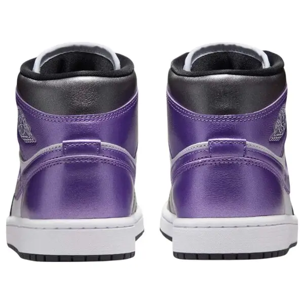 JORDAN 1 Mid Sneakers - White/black/grape Ice