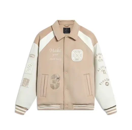 LI-NING Way Of Wade Hall Of Fame 2023 Bomber Jacket - Beige/white