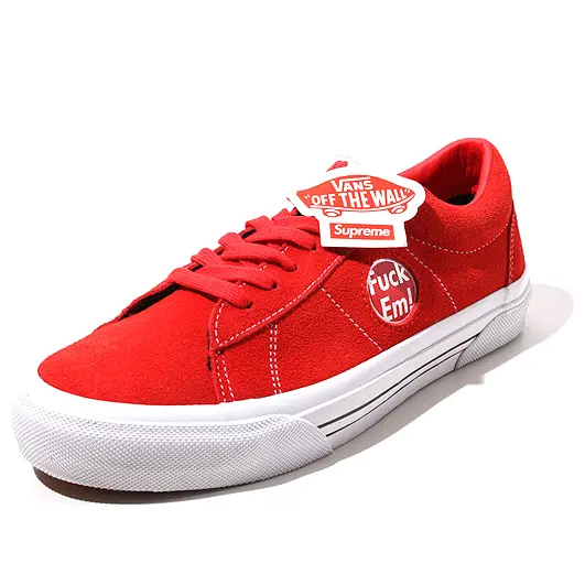 VANS X Supreme Skate Sid 'f*ck 'em Pack Red' Sneakers - Red/white