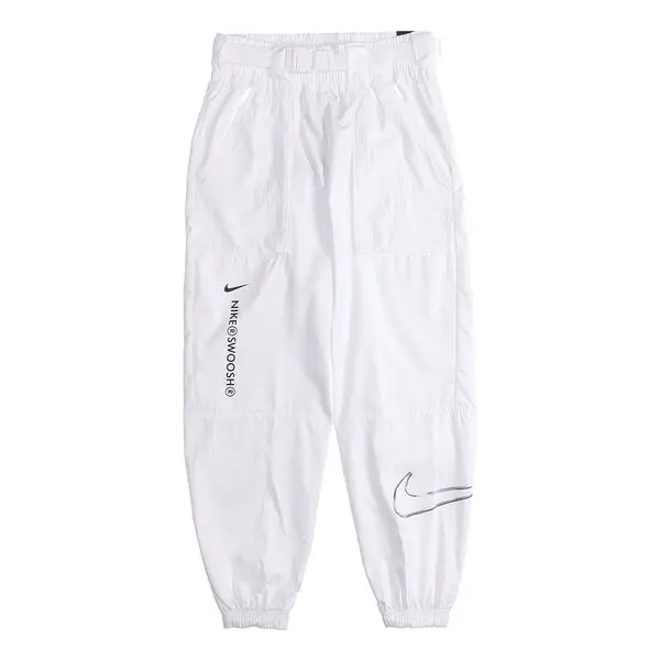 Nike Logo Print Belted Track Pants - Default Color