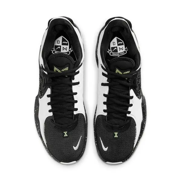 Nike Pg 5 Ep Basketball Sneakers - Black/white/volt