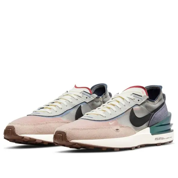 Nike Waffle One "the Great Unity" Athletic Sneakers - Black/pink/blue