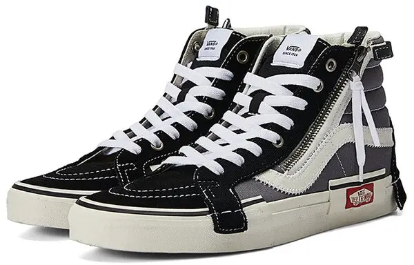 VANS Sk8-hi Reissue Cap High Top Sneakers - Grey/black