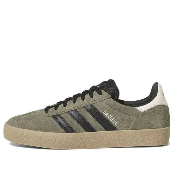 Adidas Gazelle Adv "olive Strata Gum" Sneakers - Green/gum