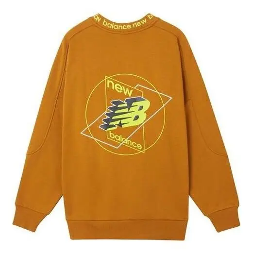 NEW BALANCE Crewneck Graphic Sweatshirt - Orange/yellow