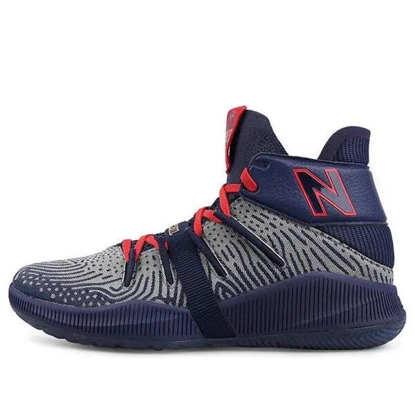 NEW BALANCE Omn1s High Top Athletic Sneakers - Light Gray/dark Blue
