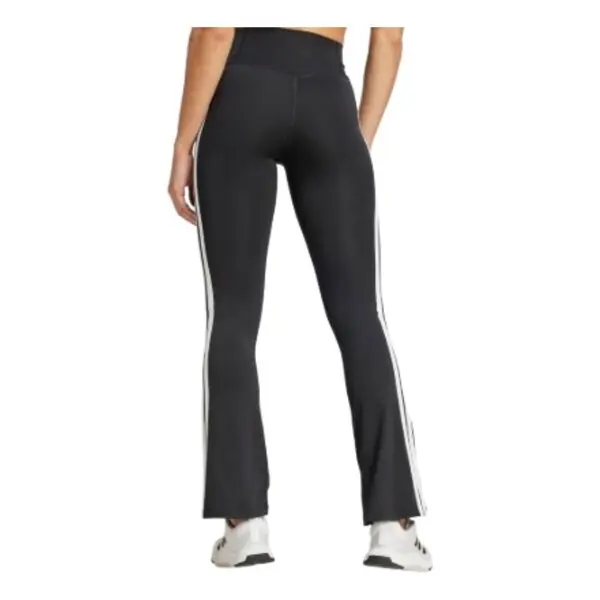 Adidas Optime Essentials 3-stripes Flared Leggings - Black/white