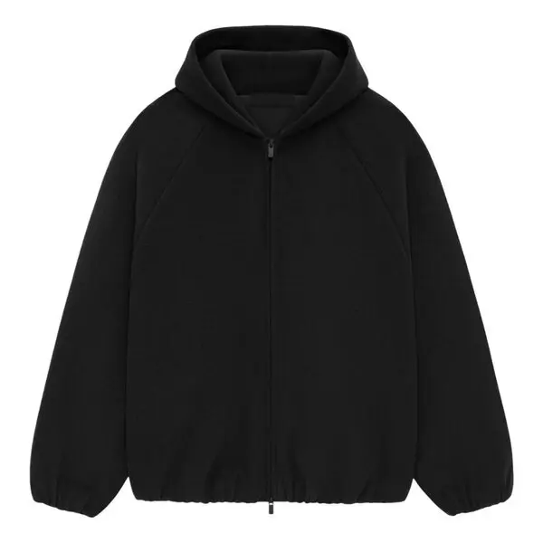 Fear Of God Relaxed Brushed Hooded Jacket - Black