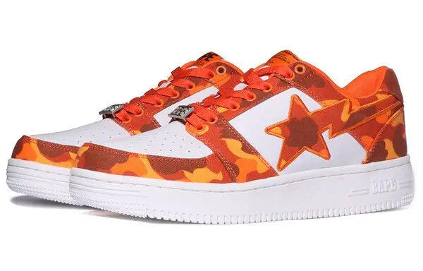 A BATHING APE X Heron Preston Sta "white Orange