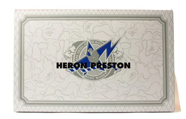 A BATHING APE X Heron Preston Sta "white Orange