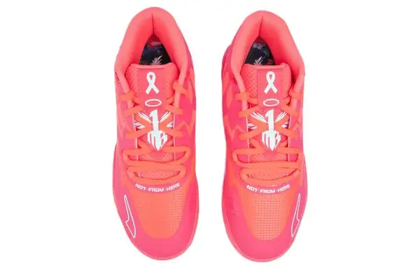 PUMA Mb.01 High Top "breast Cancer Awareness" Sneakers - Orange/red