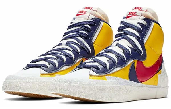 Nike Sacai X Blazer Mid - Yellow/white/red