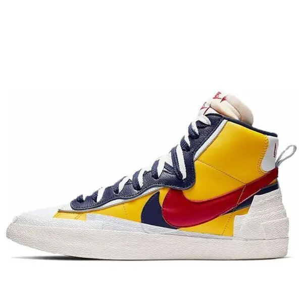 Nike X Sacai Blazer Mid 'maize Navy - Yellow/white/red
