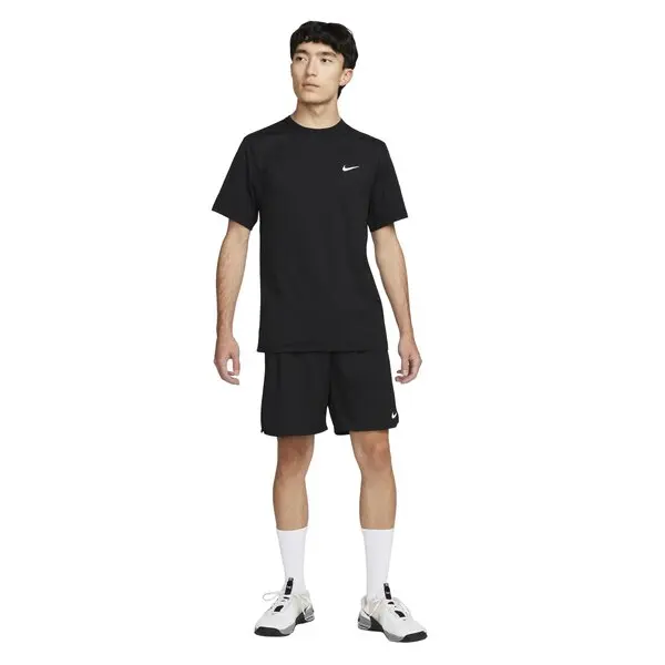 Nike Dri-fit Uv Hyverse Short Sleeve Fitness Top - Black