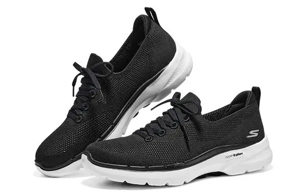 Sketchers Go Walk Hyper Burst Sneakers - Black/white