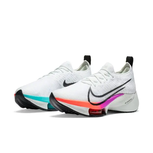 Nike Zoom Tempo Next% Flyknit Athletic Sneakers - White