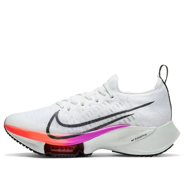 Nike Zoom Tempo Next% Flyknit Athletic Sneakers - White