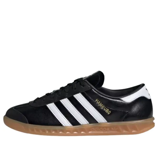 Adidas Hamburg Low Top Sneakers - Core Black/cloud White/gum