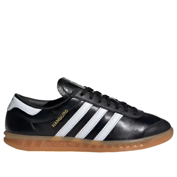 Adidas Hamburg Low Top Sneakers - Core Black/cloud White/gum