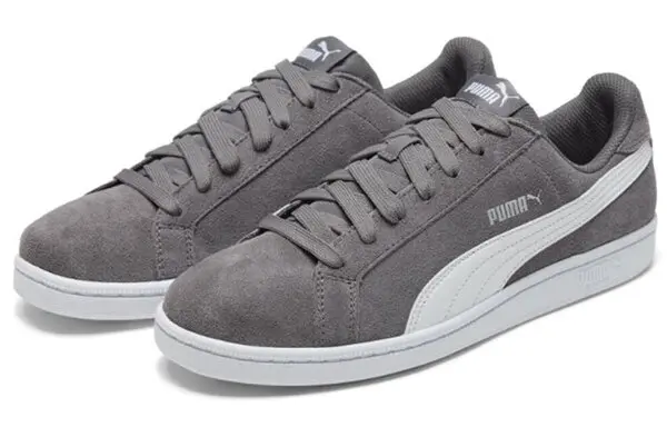 PUMA Smash Suede Low Top Sneakers - Grey